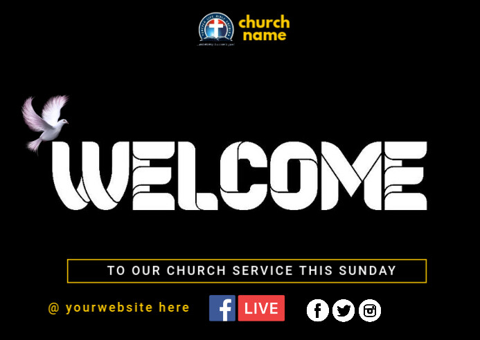 welcome to our church Template | PosterMyWall