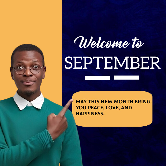 Welcome to September Templat | PosterMyWall