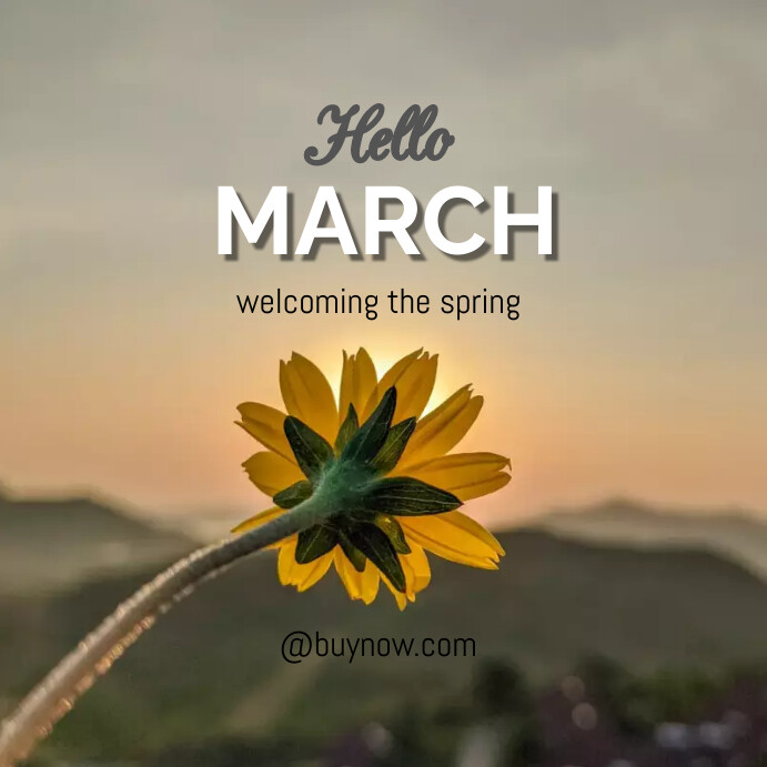 Plantilla de Welcome to the month of March poster | PosterMyWall