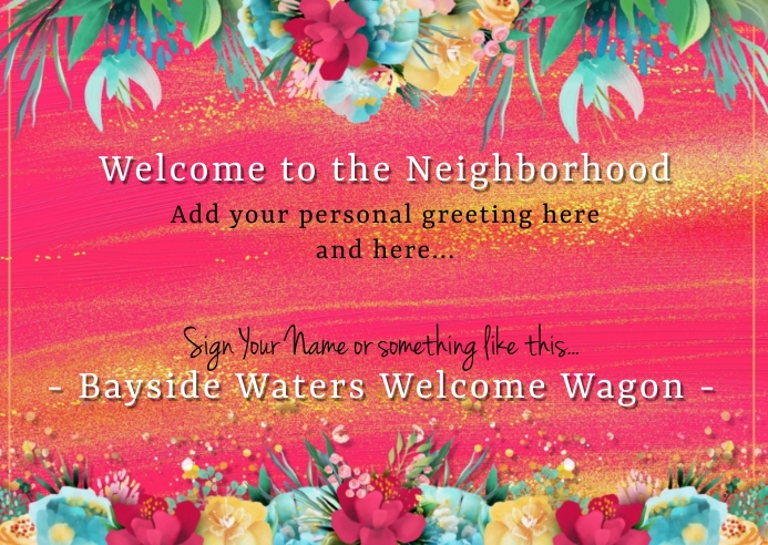 Welcome to the Neighborhood Template | PosterMyWall