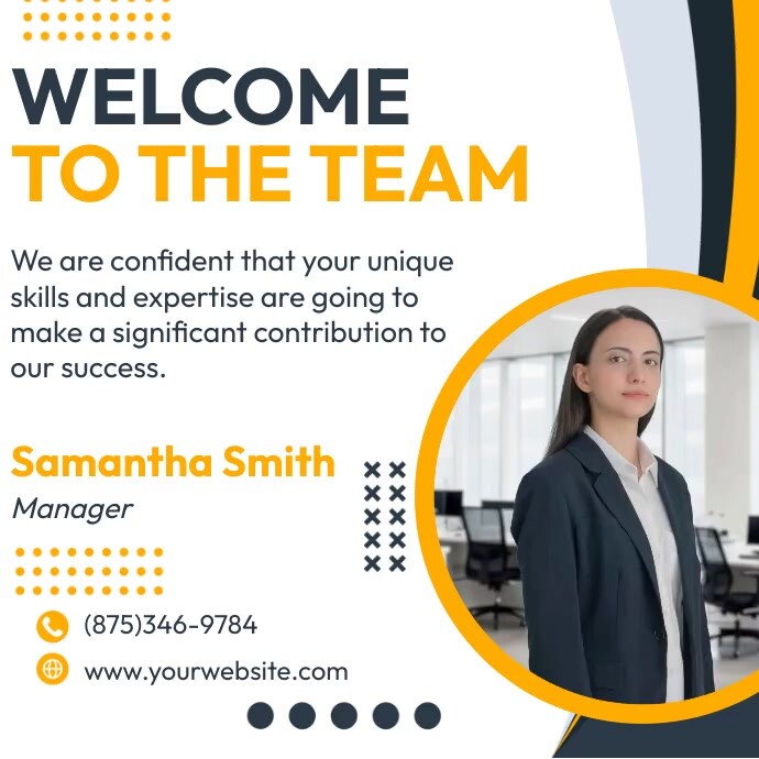 Welcome To The Team Template | PosterMyWall