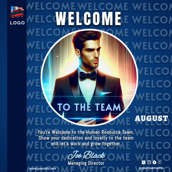 Welcome To The Team เทมเพลต | PosterMyWall