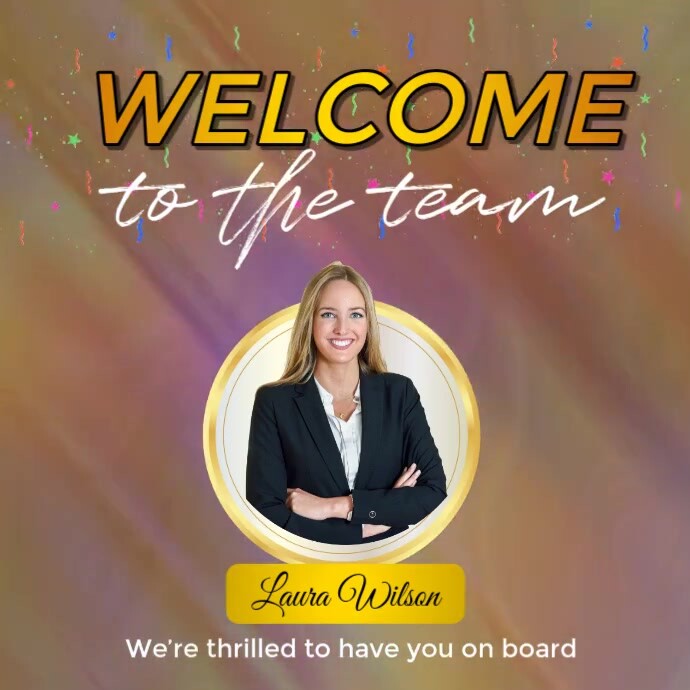 Copy of Welcome To The Team Instagram Post | PosterMyWall