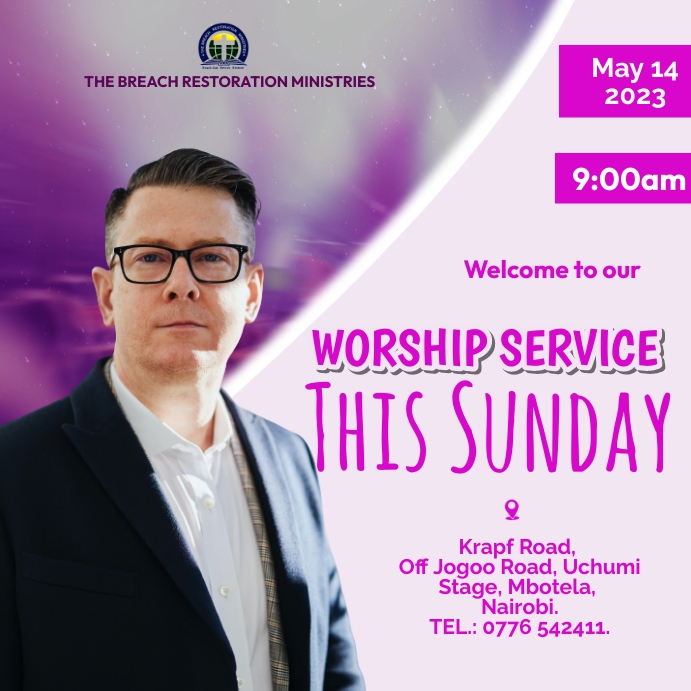 welcome to worship service Template | PosterMyWall