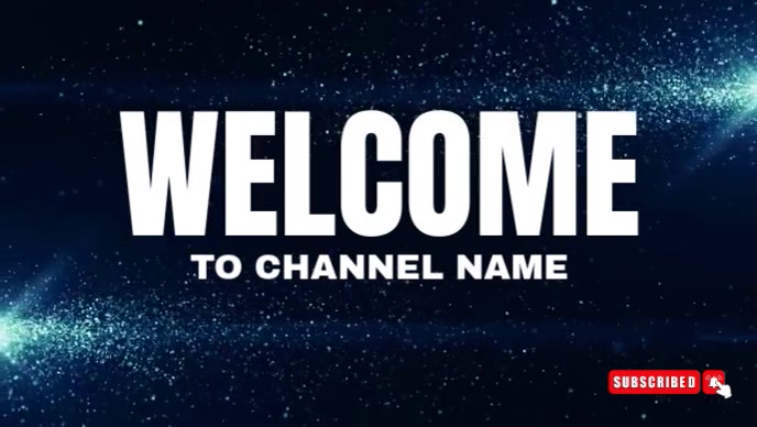 welcome to youtube channel Template | PosterMyWall