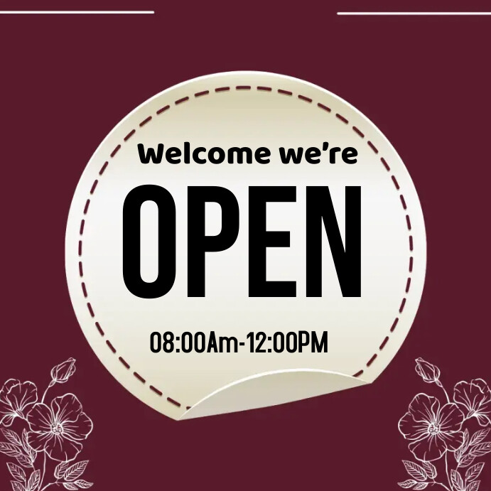 Copy of Welcome we are open | PosterMyWall