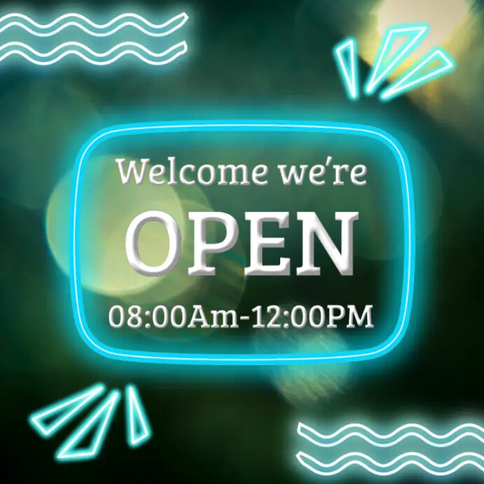 Welcome We are Open Template | PosterMyWall