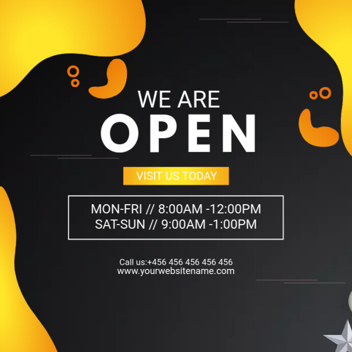 welcome we are open flyer template | PosterMyWall