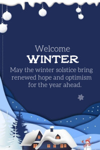 Welcome Winter Poster 2024 Template | PosterMyWall