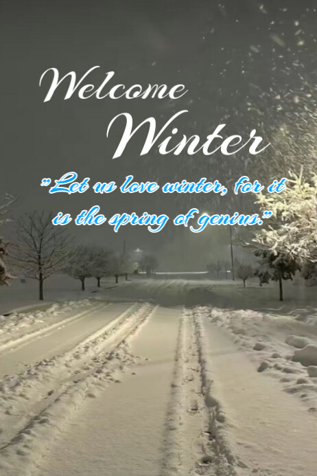 Copy of Welcome Winter 2024 Poster | PosterMyWall