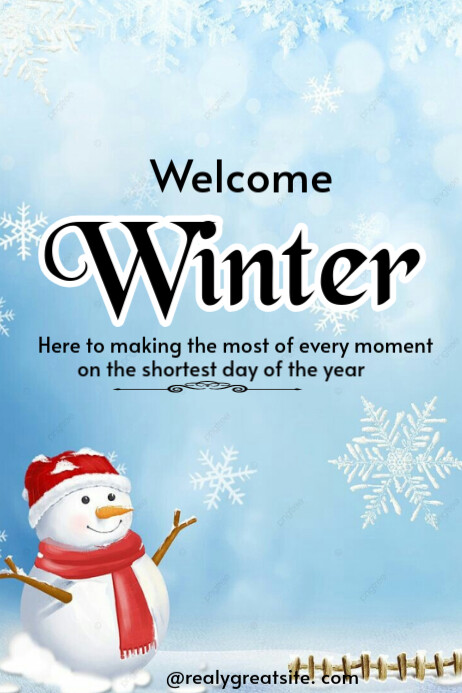 Welcome winter 2025 Template | PosterMyWall