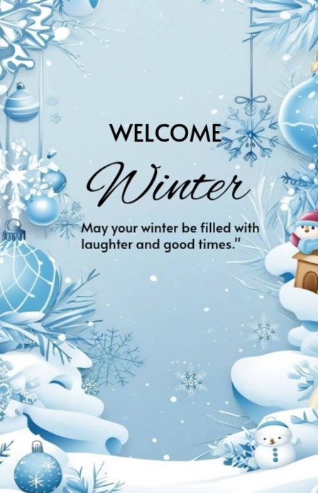 Welcome winter Template | PosterMyWall