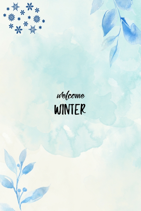 Welcome winter Template | PosterMyWall