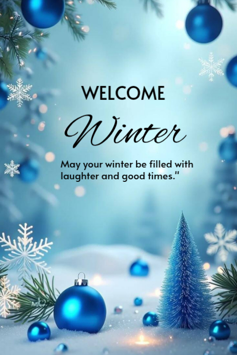 Welcome winter Template | PosterMyWall