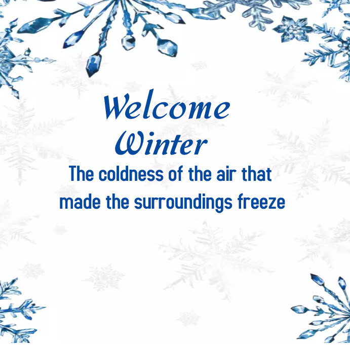 Welcome winter Template | PosterMyWall