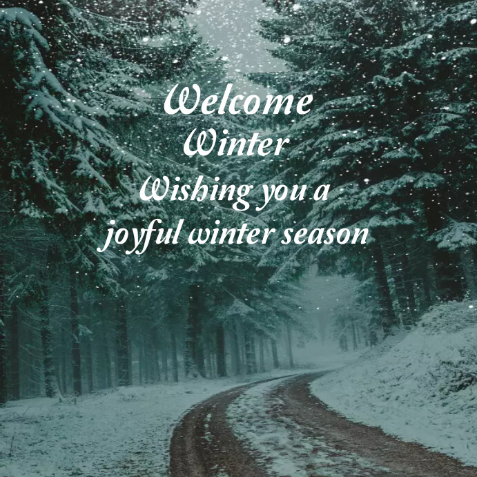 Welcome winter Template | PosterMyWall