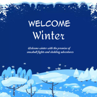 Welcome winter Template | PosterMyWall