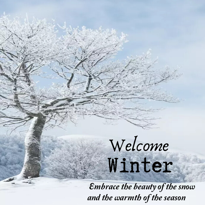 Welcome winter Template | PosterMyWall