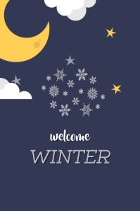 Welcome Winter Template | PosterMyWall