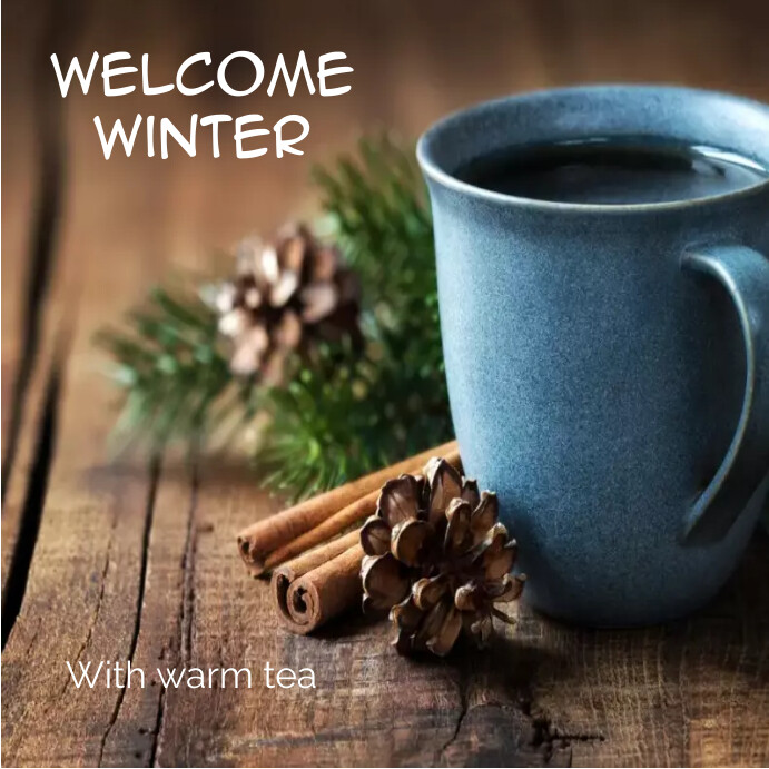 Modèle Welcome winter | PosterMyWall