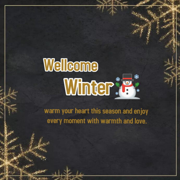 Welcome winter Template | PosterMyWall