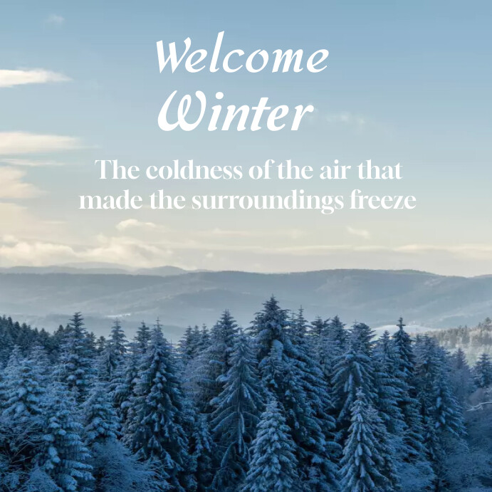 Welcome winter Template | PosterMyWall