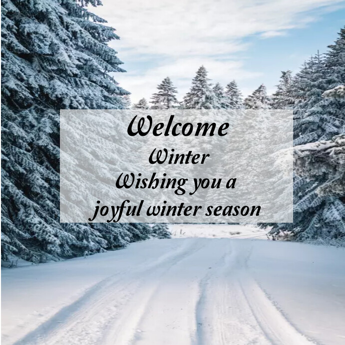 Welcome winter Template | PosterMyWall