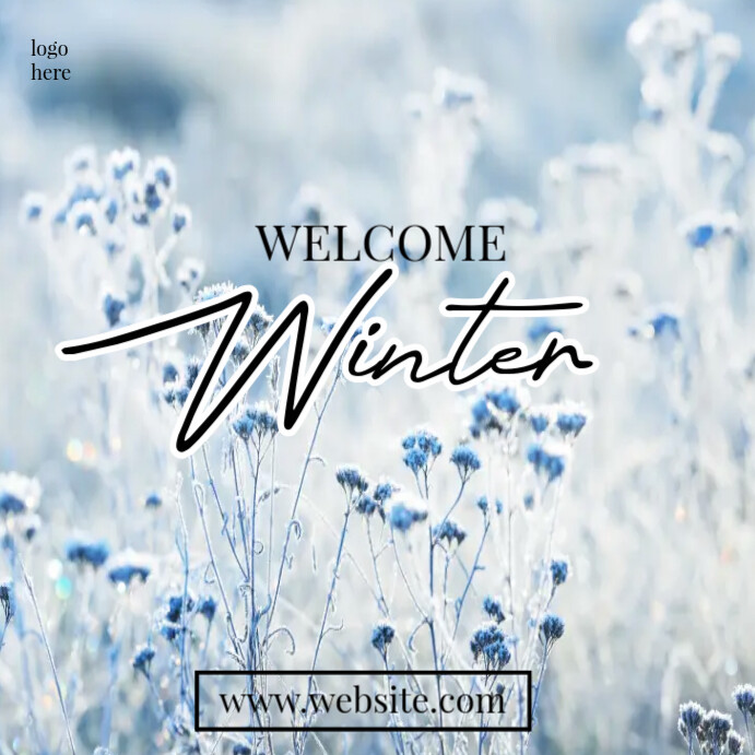 Plantilla de welcome winter | PosterMyWall