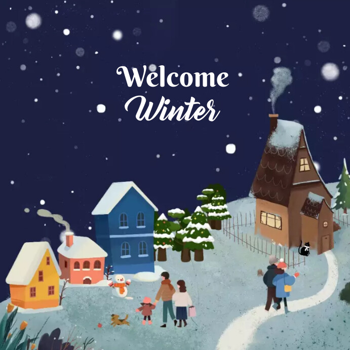 Welcome winter Template | PosterMyWall
