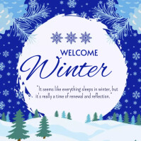 Welcome Winter Instagram Post Template | PosterMyWall