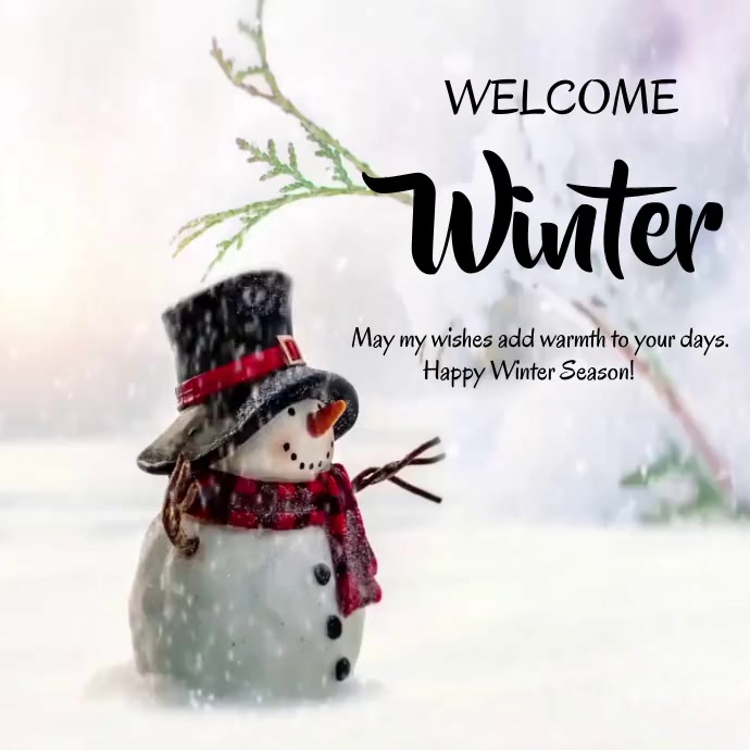 Welcome Winter Instagram Post Template | PosterMyWall