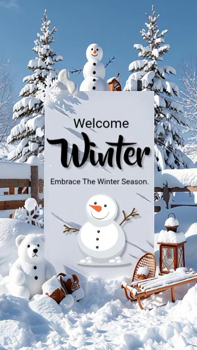 Welcome Winter Instagram Story. Template | PosterMyWall