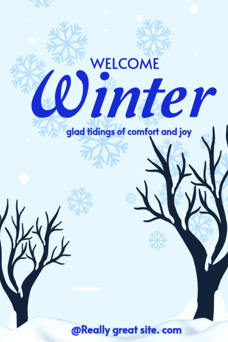 Welcome winter poster 2024 Template | PosterMyWall
