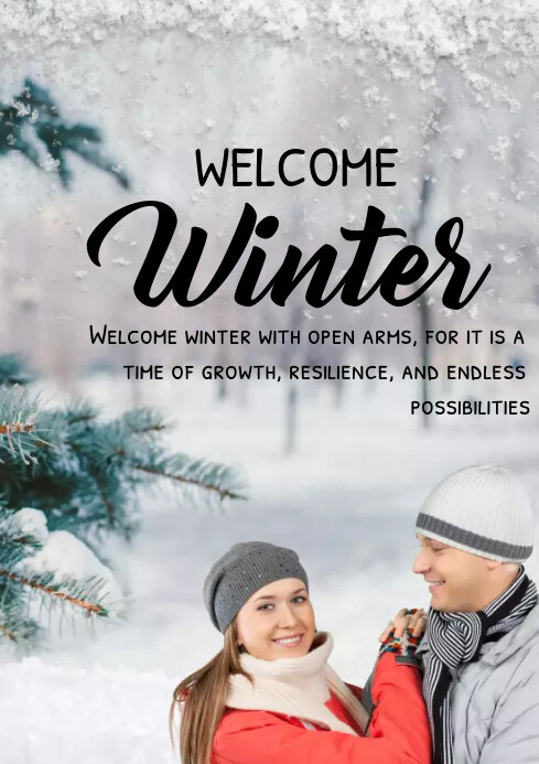 Modèle Welcome Winter Poster Design | PosterMyWall