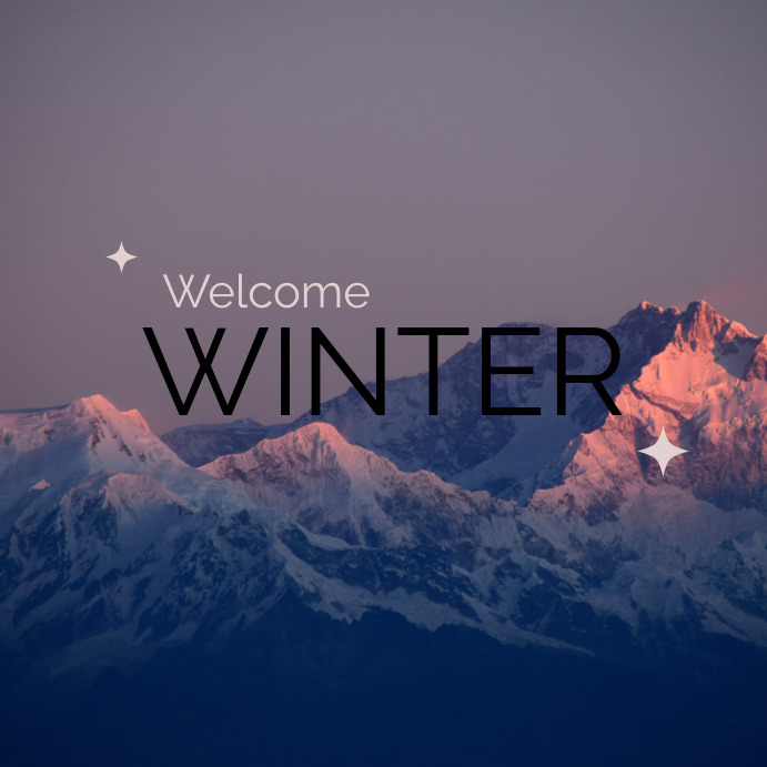 Welcome winter seasonal happiness Template | PosterMyWall
