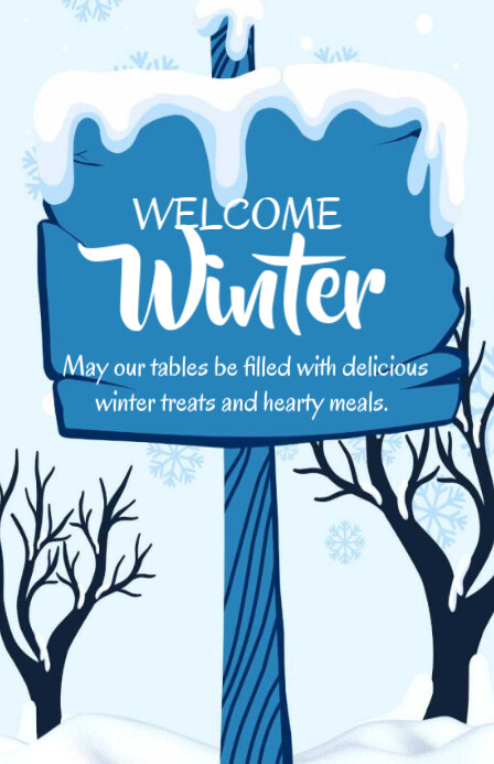 Welcome winter template 2024 | PosterMyWall