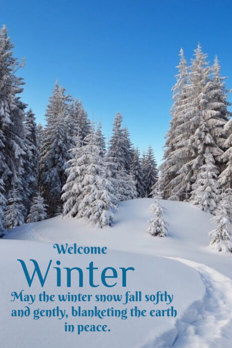 Welcome Winter Template 2024 | PosterMyWall