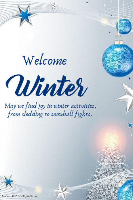 Welcome winter template 2024 | PosterMyWall