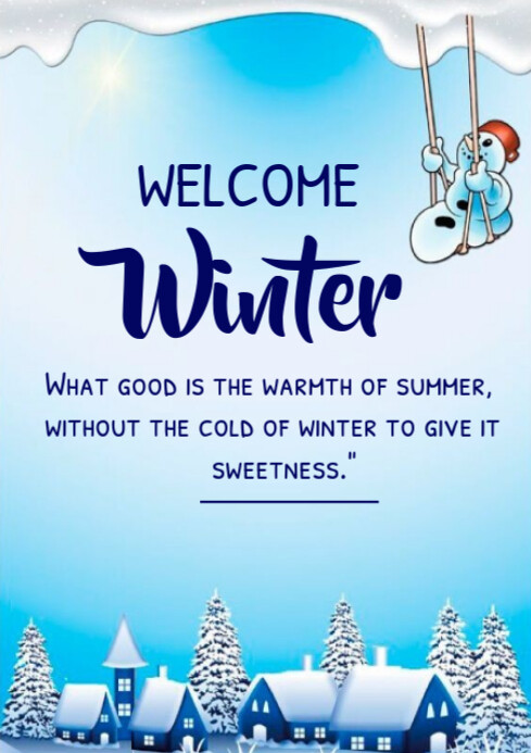 Welcome winter Template 2024 | PosterMyWall