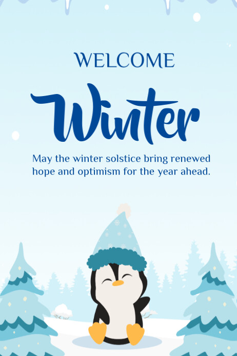 Welcome winter template 2024 | PosterMyWall