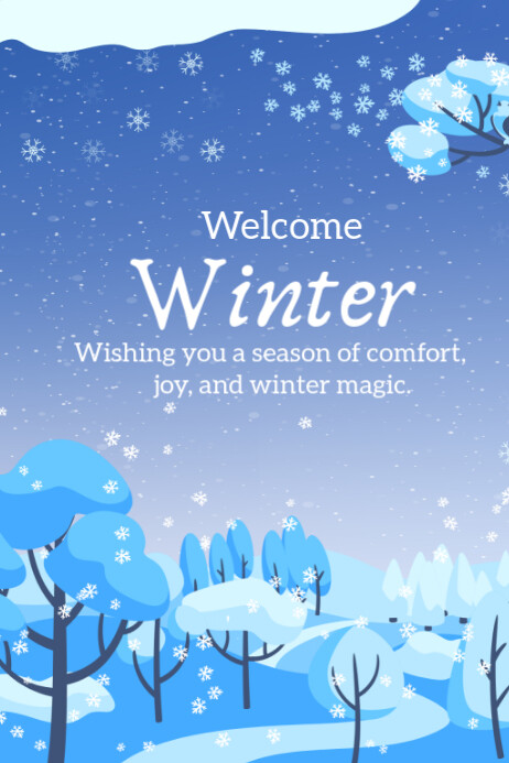 Copy of Welcome Winter Template 2024 | PosterMyWall