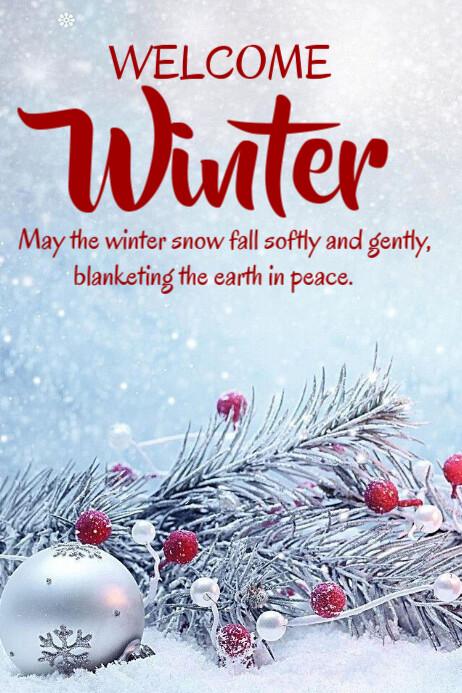 Welcome Winter Template 2024 | PosterMyWall