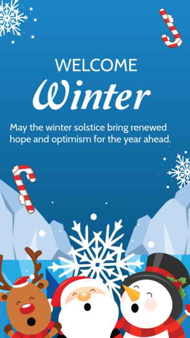 Welcome Winter Template 2024 | PosterMyWall