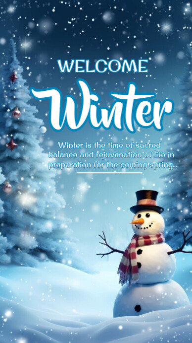 Welcome winter Template 2024 | PosterMyWall