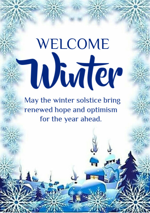 Welcome winter Template 2024 | PosterMyWall