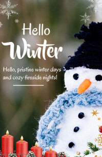 Welcome Winter Template 2024 | PosterMyWall