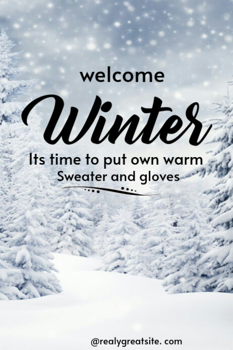 Welcome winter template 2025 | PosterMyWall
