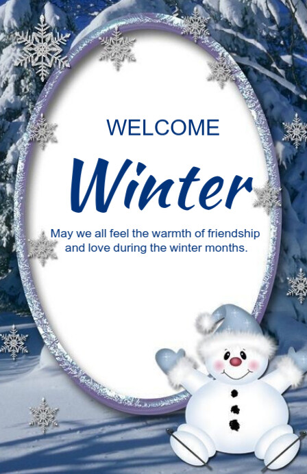 Welcome Winter Template 2025 | PosterMyWall