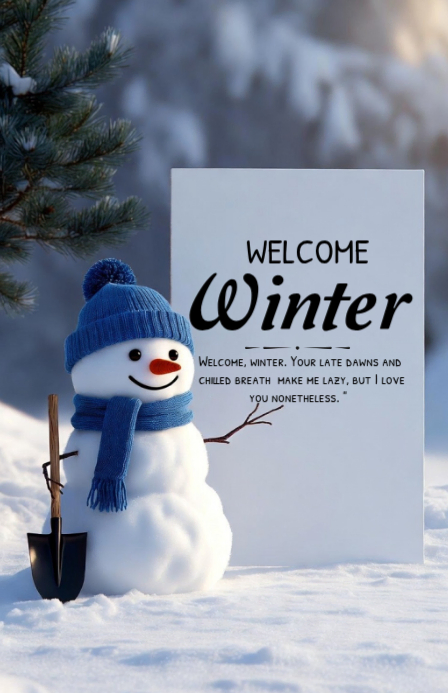 Welcome winter template 2025 | PosterMyWall