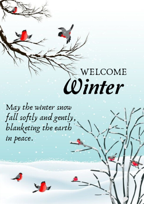 Welcome Winter Template 2025 | PosterMyWall